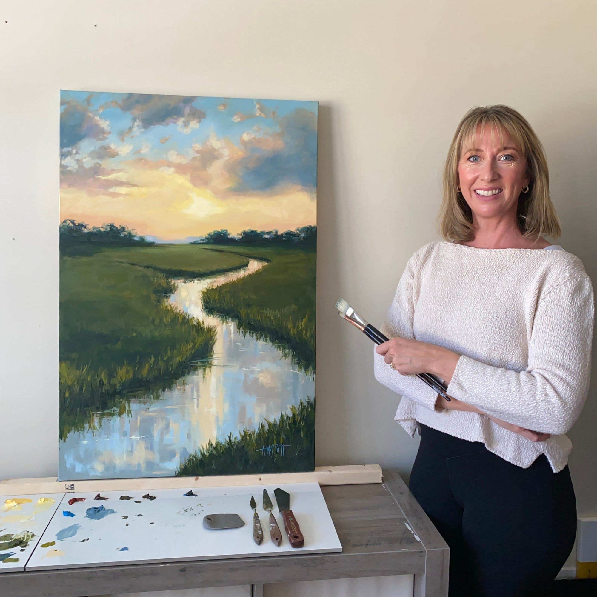 April Moffatt | Fine Art | Lowcountry Marshes & Blue Ridge Mountains ...